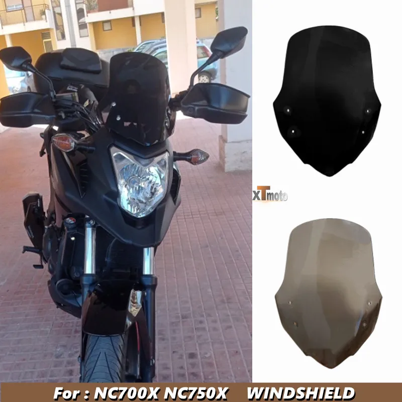 For-Honda-NC700X-Motorcycle-Windscreen-Screen-Windshield-Fairing ...