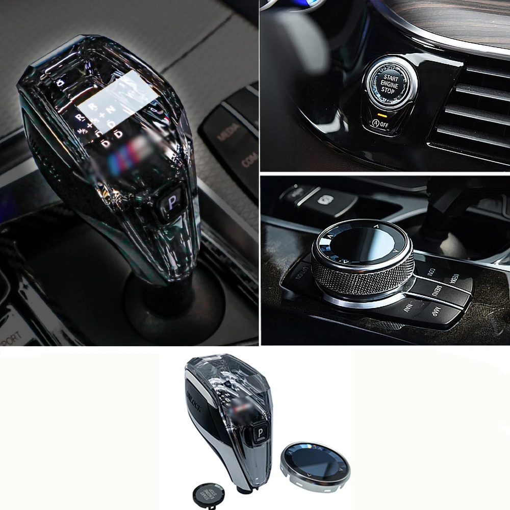 3pcs Crystal Shift Knob For Bmw 3/4/5/3gt/5/6/7/x3/x4/x5/x6/x3i Series ...