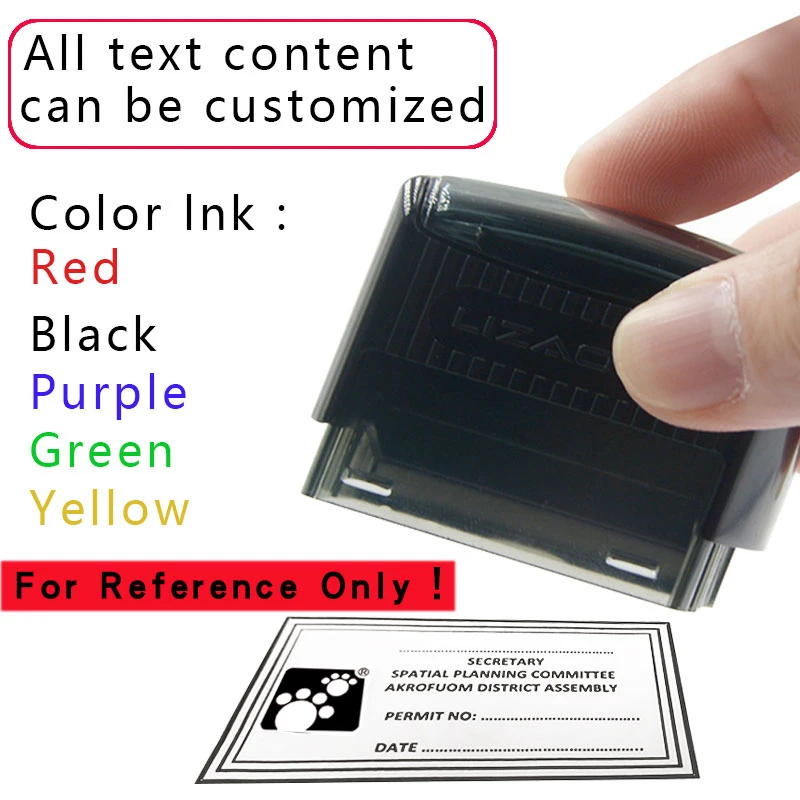 Security Hide Id Garbled Self Inking Rubber Stamp | Identity Theft ...