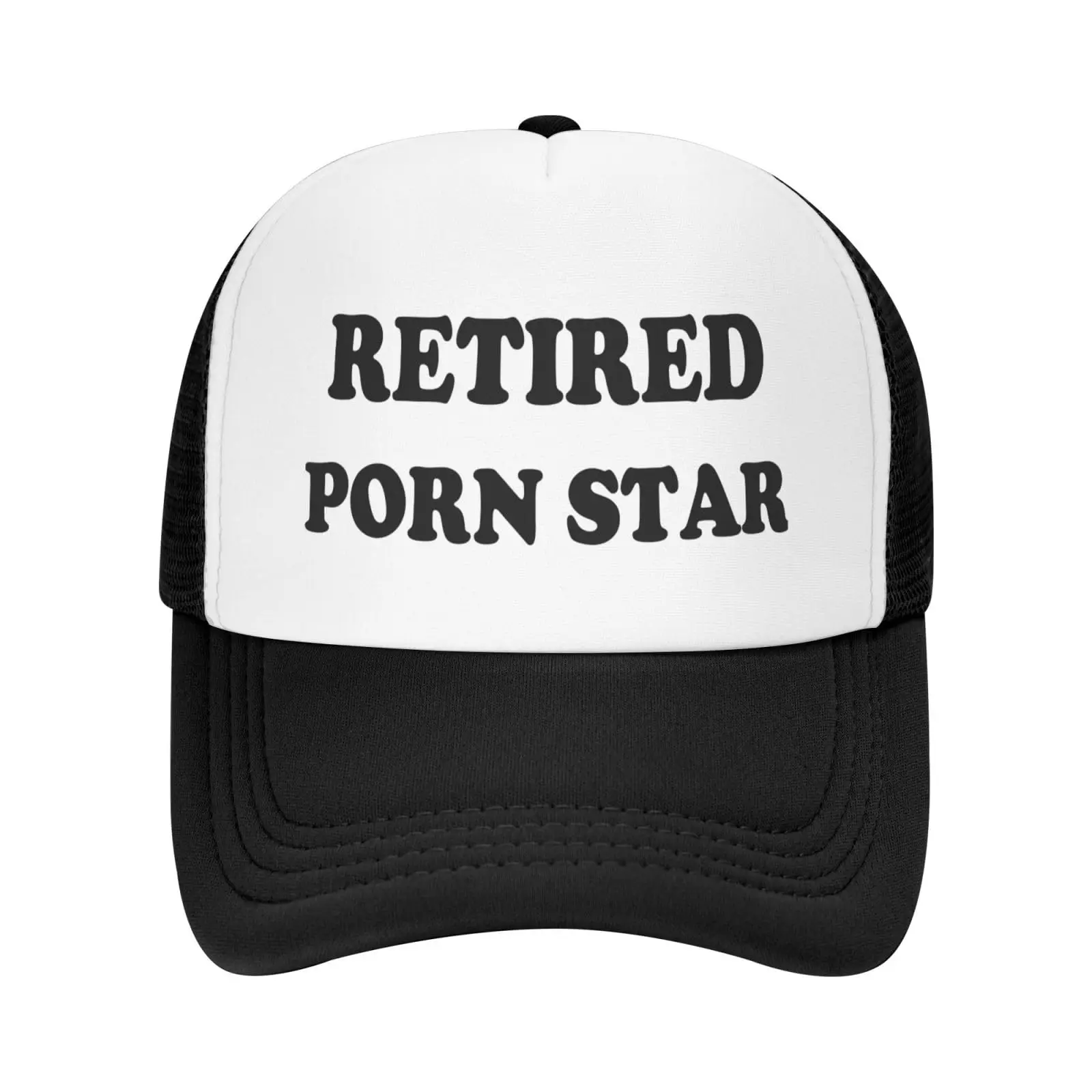 Retired-Porn-Star-Hat-Gag-Trucker-Hat-Funny-Silly-Hats-for-Adults ...