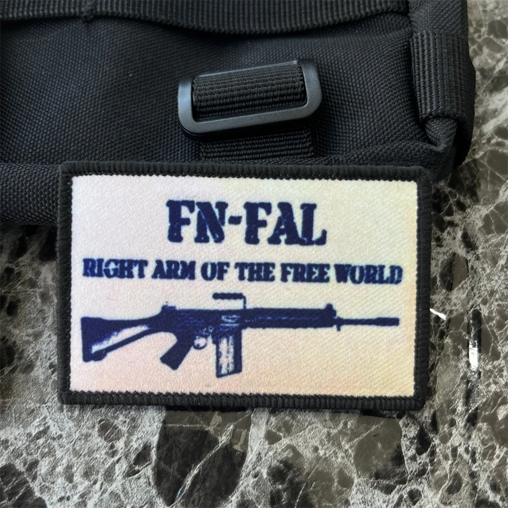 FN-FAL-The-Right-Arm-of-The-Free-World-Morale-Badge-Patches-Tactical ...