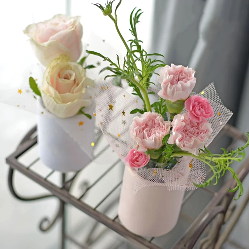 Flower Bucket Round Hug Bucket Gift Box Bouquet Packaging Cylindrical ...