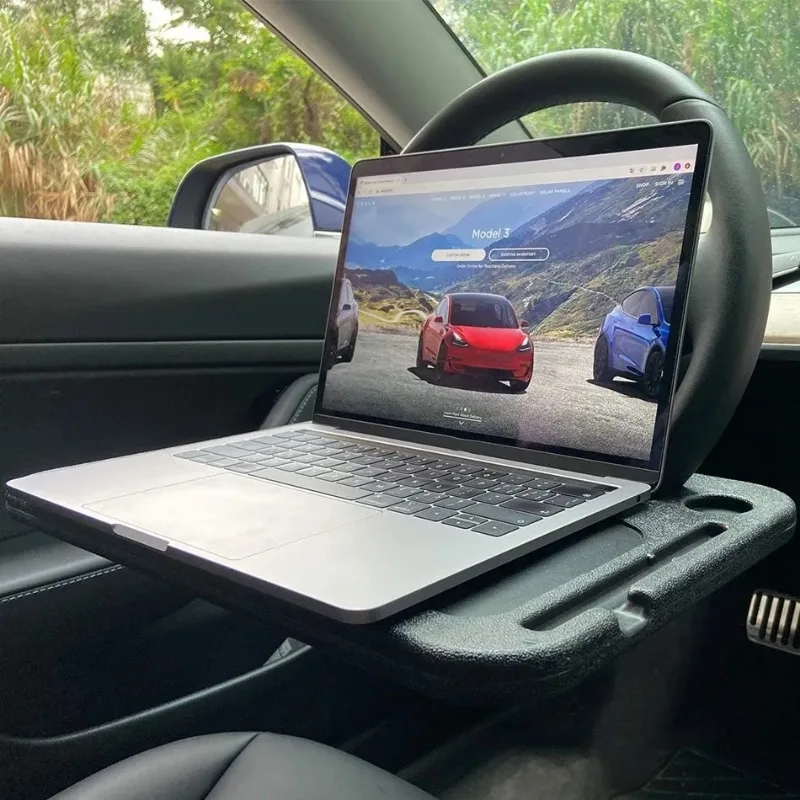 Tesla Model 3 X S Y Laptop Steering Wheel Table - Tesla League