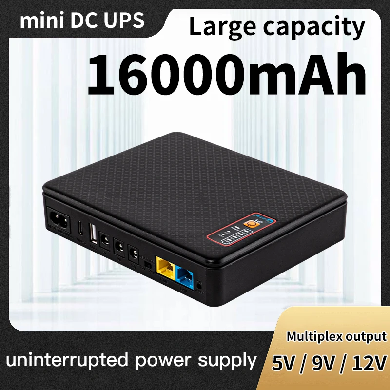 16000mAh-DC-UPS-Uninterruptible-Power-Supply-Battery-Backup-5v-9v-12v ...