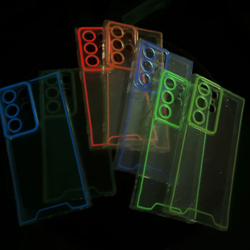 Luxury-Luminous-Neon-Transparent-Soft-Case-For-Samsung-Galaxy-S24-S23 ...
