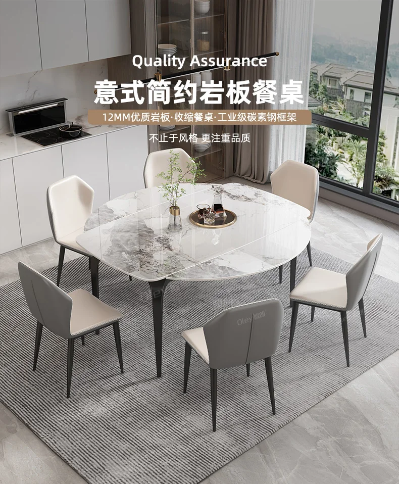 Bàn ăn bằng đá Bàn tròn có thể thu vào Căn hộ nhỏ Bàn tròn gia đình ...