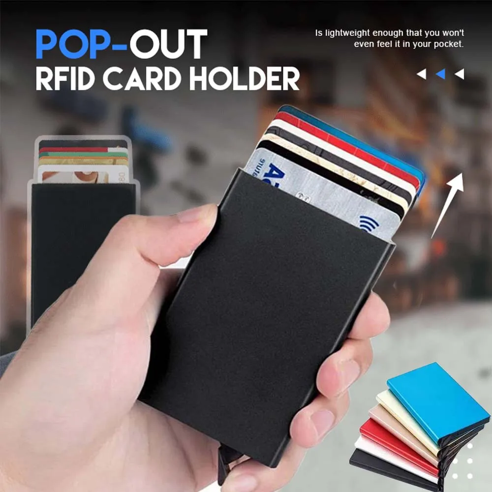 Anti-RFID-Smart-Wallet-for-Men-ID-and-Credit-Card-Holder-Thin-Metal ...