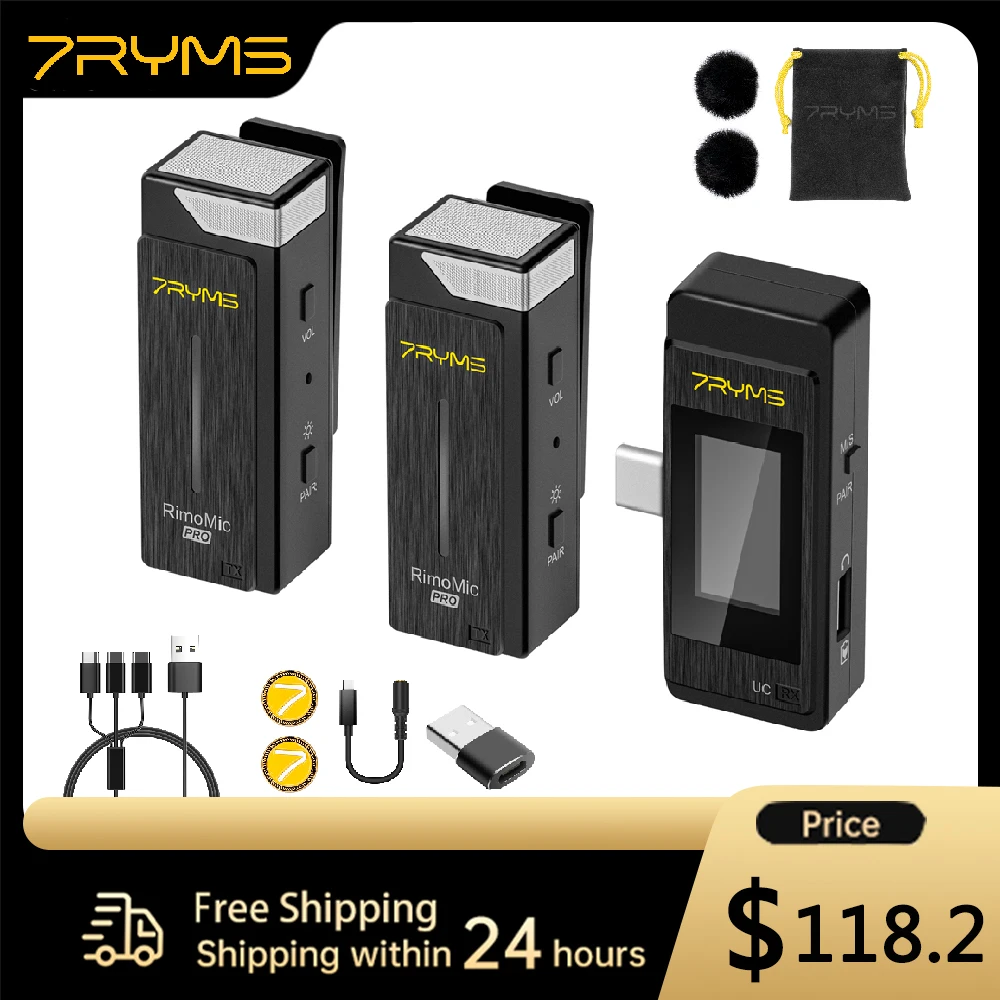 7RYMS-RimoMic-PRO-Wireless-Lavalier-Microphone-2-4G-for-DSLR-camera ...