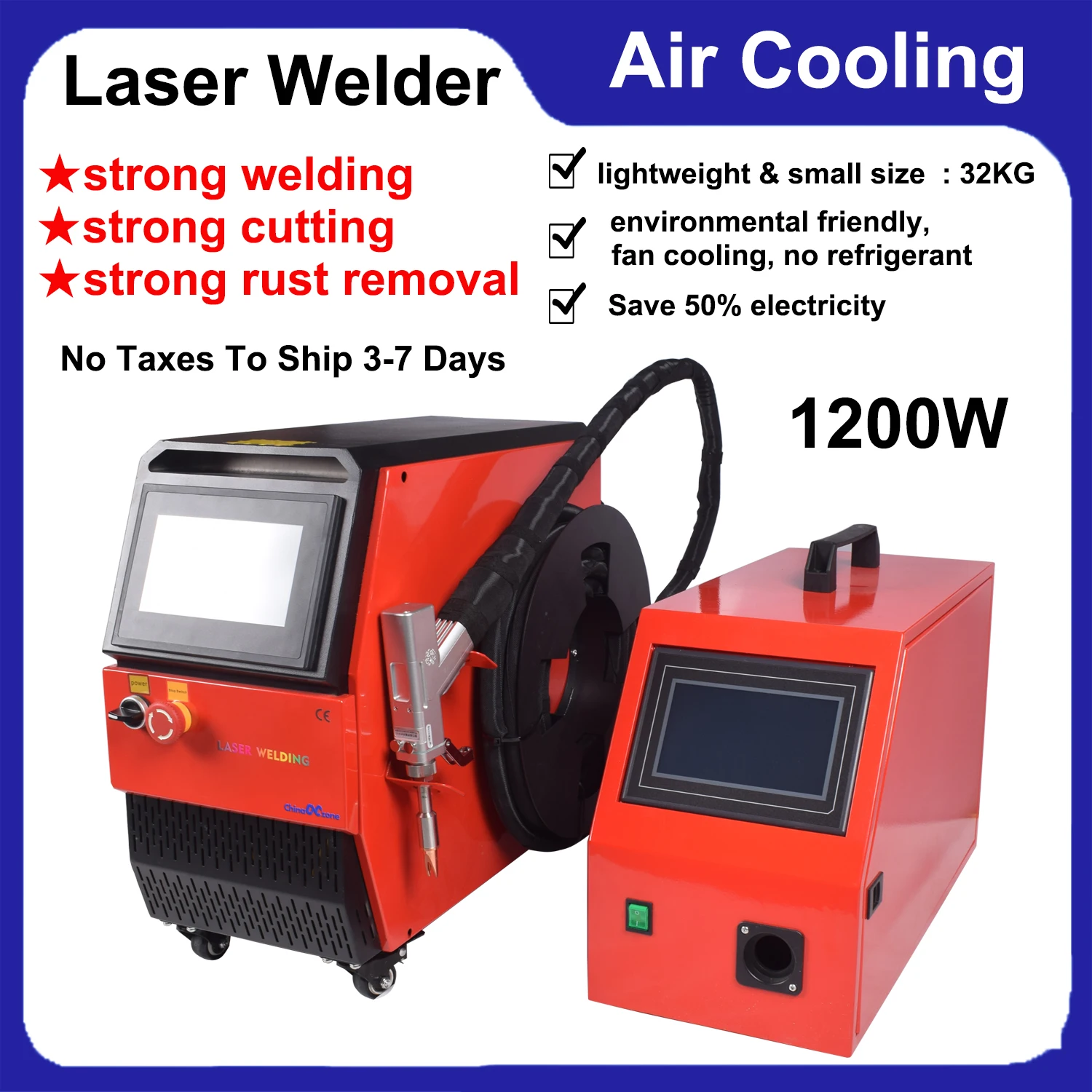1200W-Air-Cooling-Laser-Welder-Handheld-Fiber-Laser-Welding-Machine-4-in-1-Cutting-Welding ...