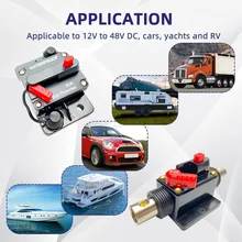 手動回路ブレーカー,ヒューズインバーター,防水インバーター,車用,VR,12V,48V DC,20A〜300a| | - AliExpress