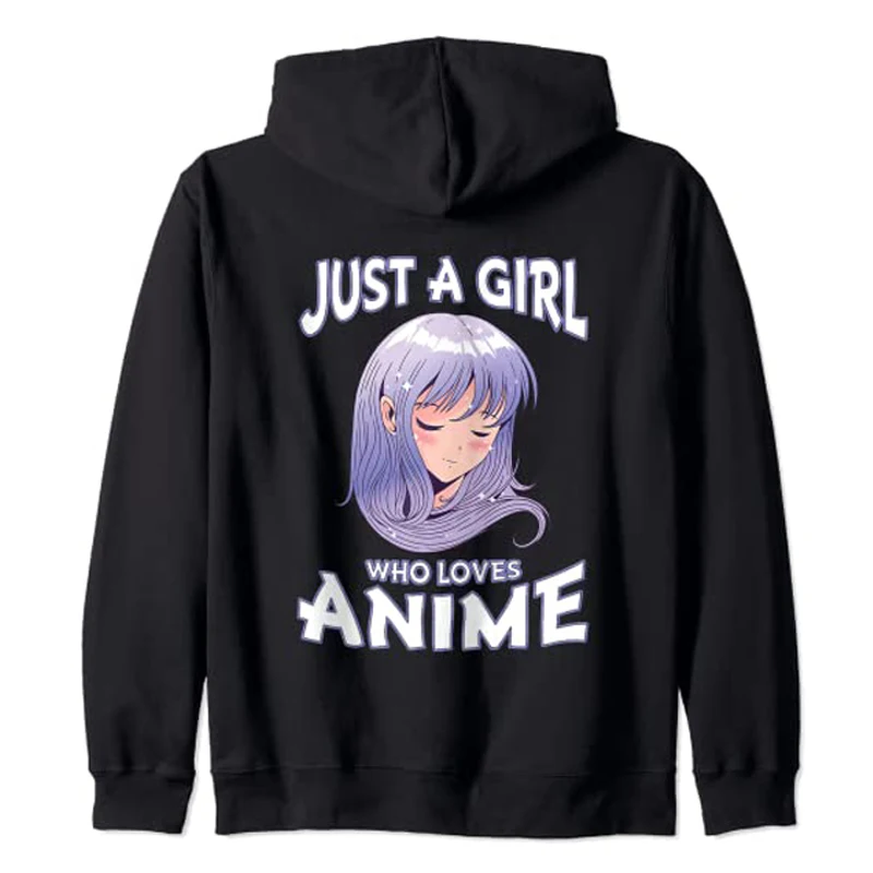 Just-A-Girl-Who-Loves-Anime-Gifts-for-Teen-Girls-Anime-Merch-Pullower ...
