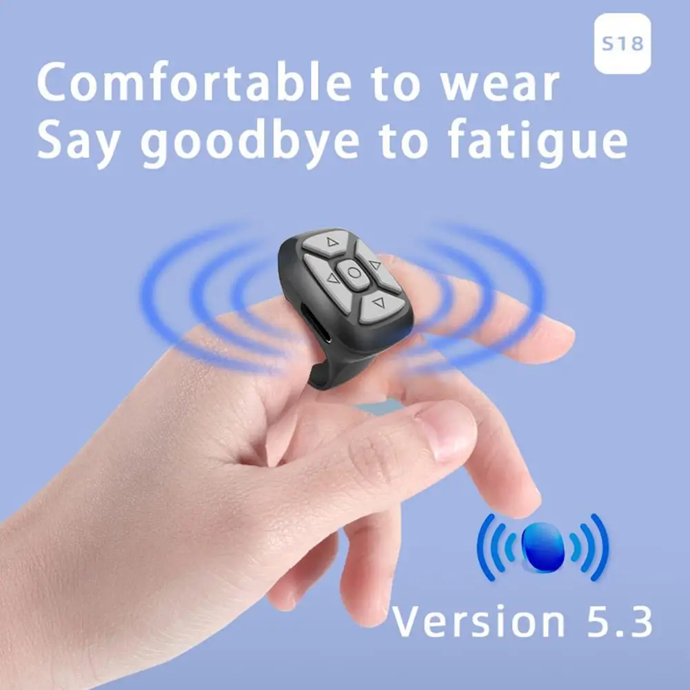 NEW-Bluetooth-Remote-Control-Mini-Fingertip-Wireless-Media-Button ...