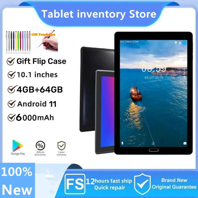 10.1 INCH 8 Core 4GBRAM 64GB Tablet G2 Android 11 Dual Camera 8.0 M ...