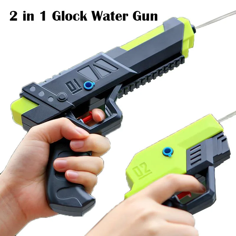 Parent-Child-Glock-Water-Gun-2-in-1-Split-Double-Summer-Battle-Shooting ...