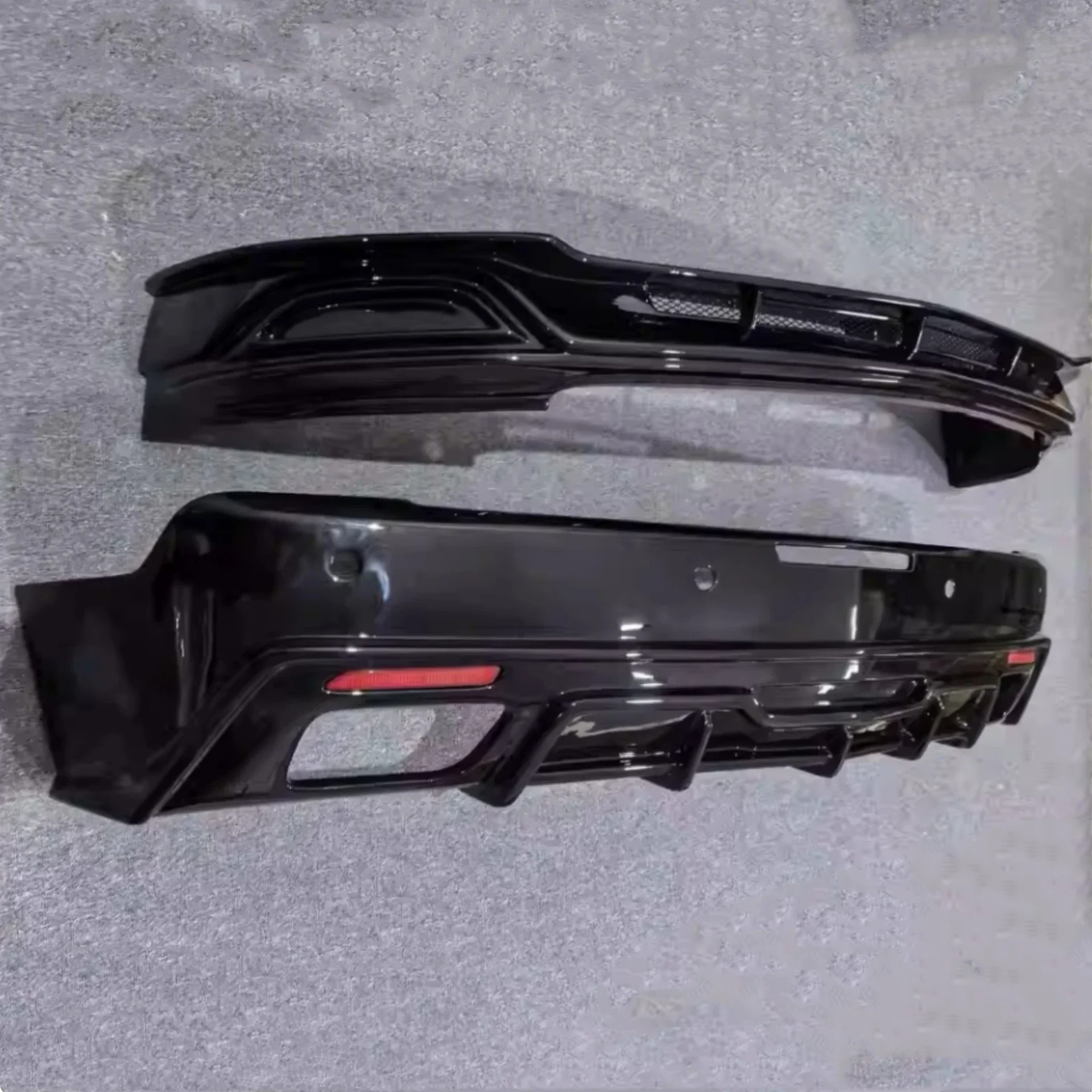 Gloss Black Front Lip Rear Spoiler for Cadillac XT5 2016-2024 Modified ...