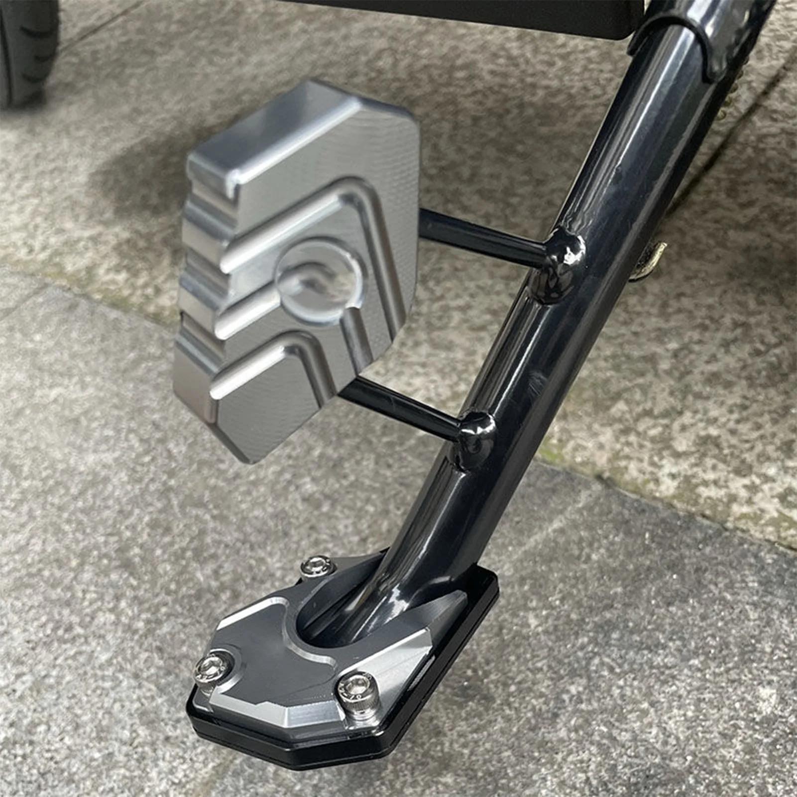 Motorcycle-Kickstand-Foot-Side-Stand-Motorcycle-Kickstand-Extension-Pad ...