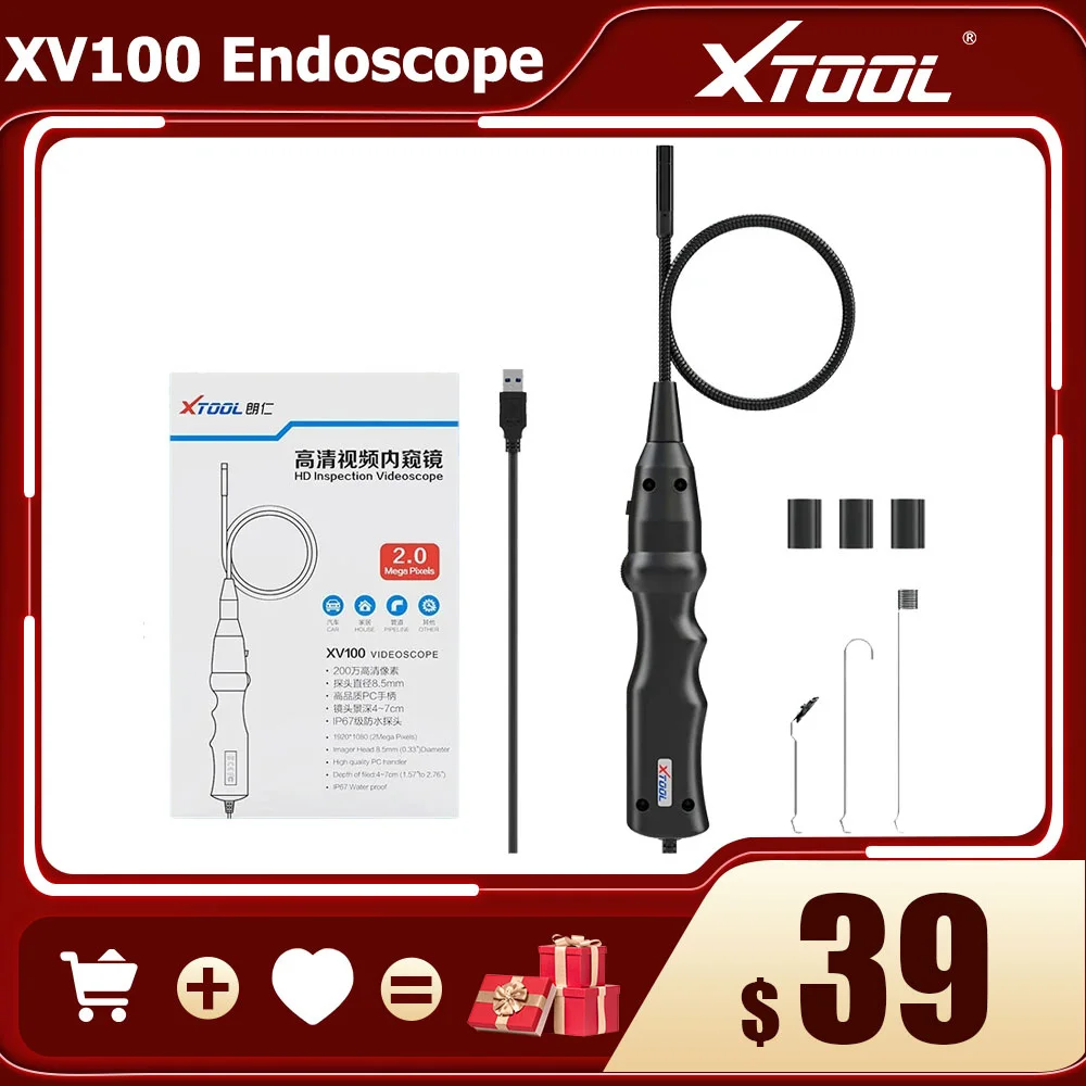 Xtool Xv100 Videoscope 8 Leds Usb 3.0 1080p Ip67 Waterproof Xv100 Hd ...