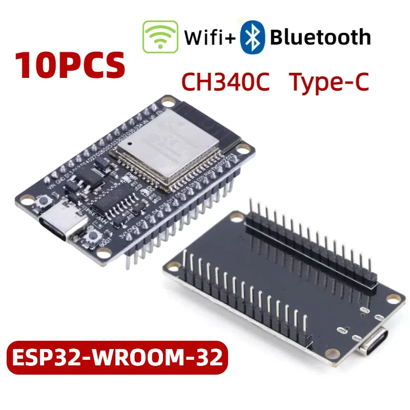 Placa-de-Desenvolvimento-ESP32-WiFi-Bluetooth-Dual-Core-ESP32-30Pin-M ...