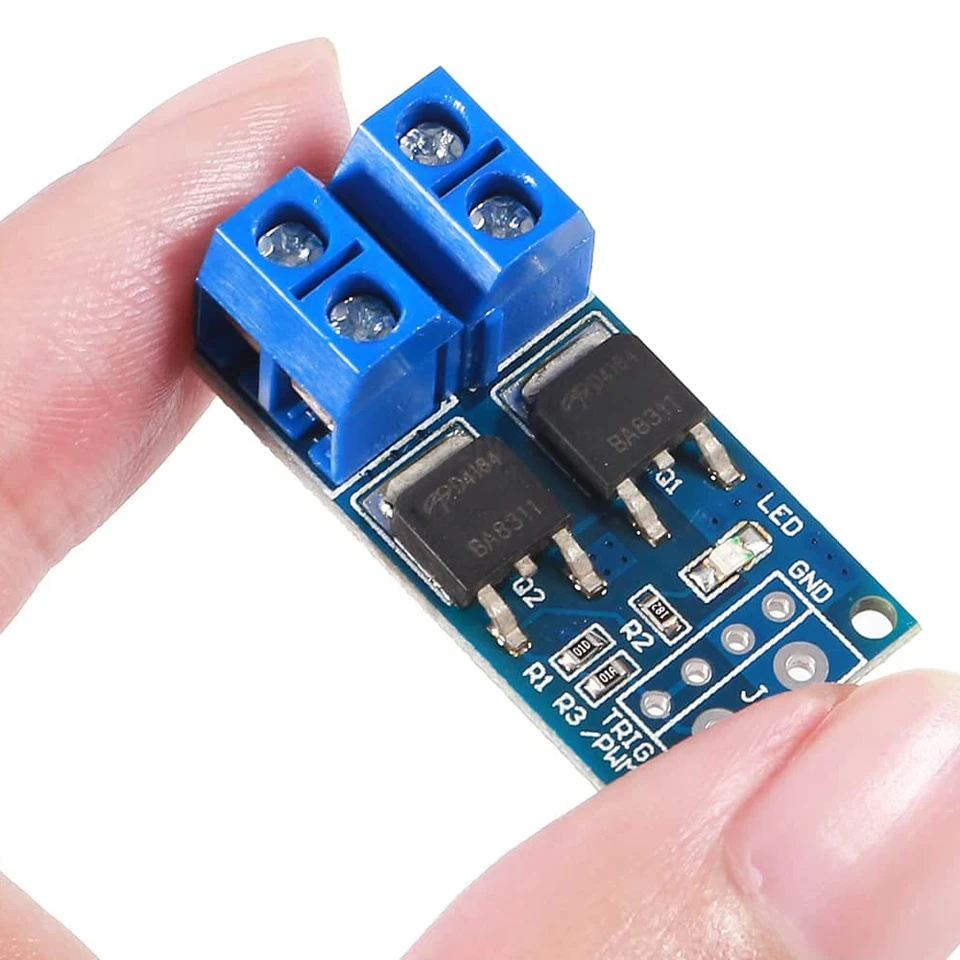 MOSFET Control Board Dual MOSFET Driver Module - 3.3-20V Trigger, 15A ...