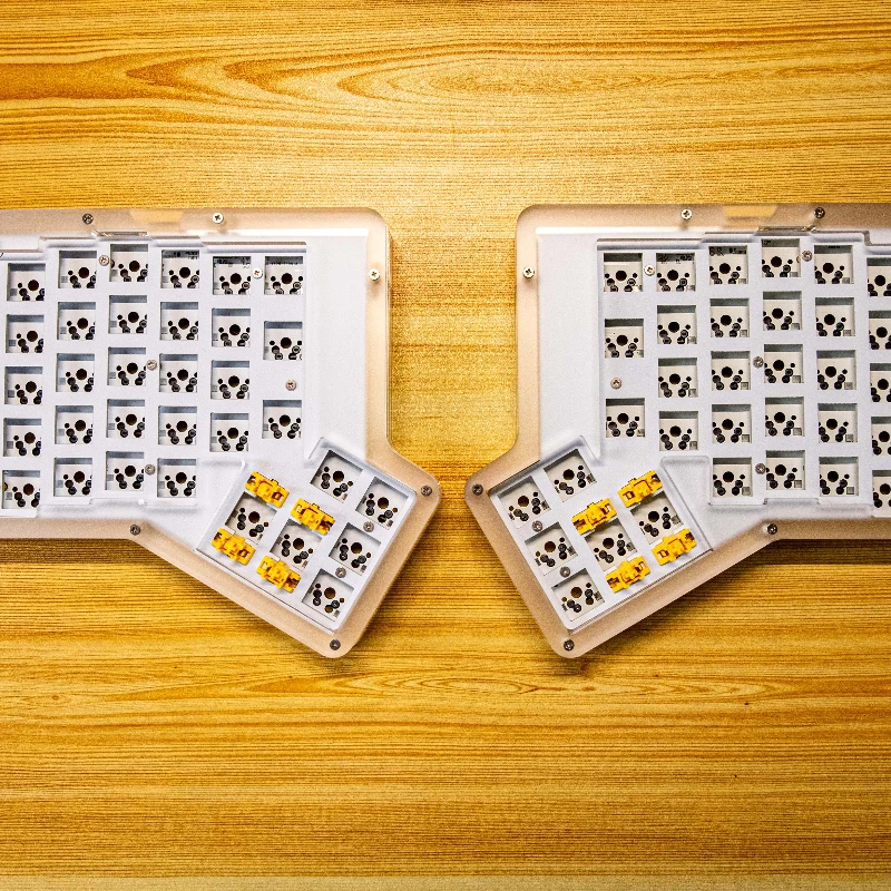 If-ergo 2.4G Wireless Split Mechanical Keyboard Kit Hotswap Custom ...
