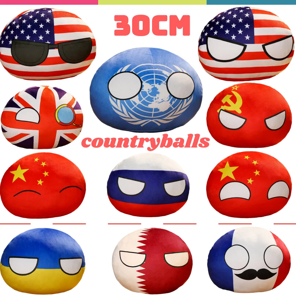 30Cm-Countryballs-Plush-Toys-Pendant-Russian-Country-Ball-Spain ...
