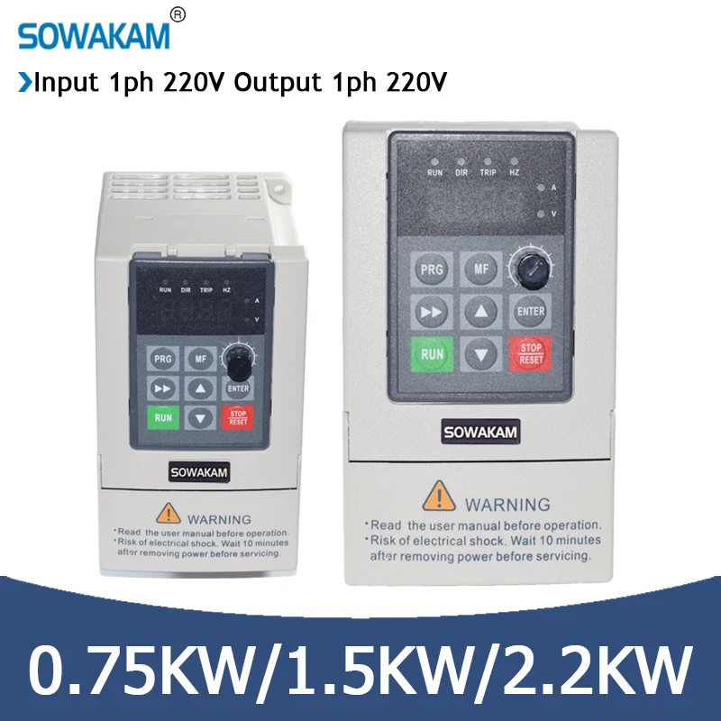 VFD 인버터 단상 입력 단상 출력 220V 0.75KW 1.5KW 2.2KW 모터 펌프 속도 조절기 가변 주파수 드라이브| | - AliExpress