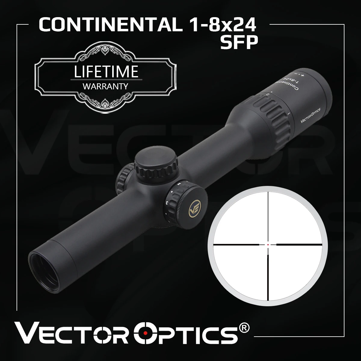 Vector Optics Continental 1-8x24 SFP Scope With ED Glass German Optics ...