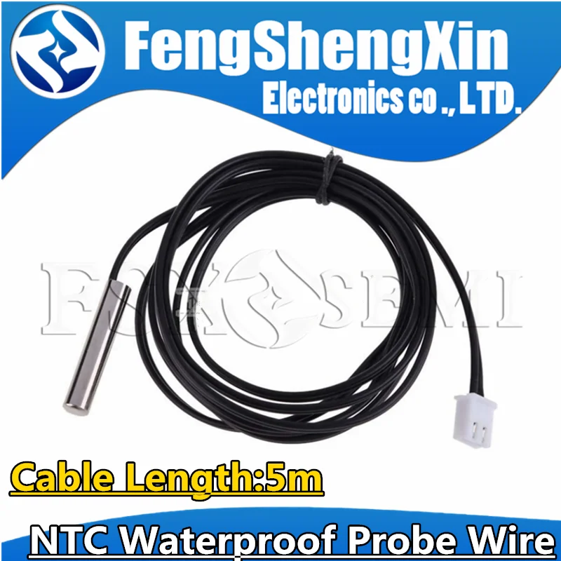 5m-NTC-Waterproof-Probe-Wire-B3950-3435-3470-2K-5K-10K-15K-20K-50K-100K ...
