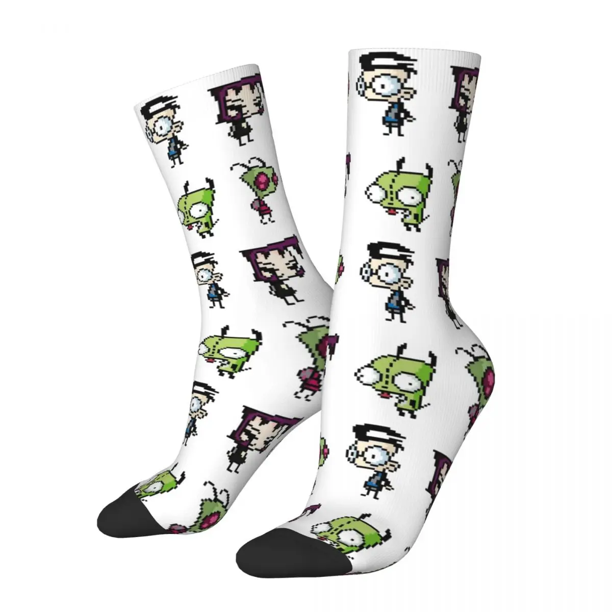 Autumn-Winter-Fashion-Women-Men-8-Bit-Invader-Zim-Characters-Socks-Non ...