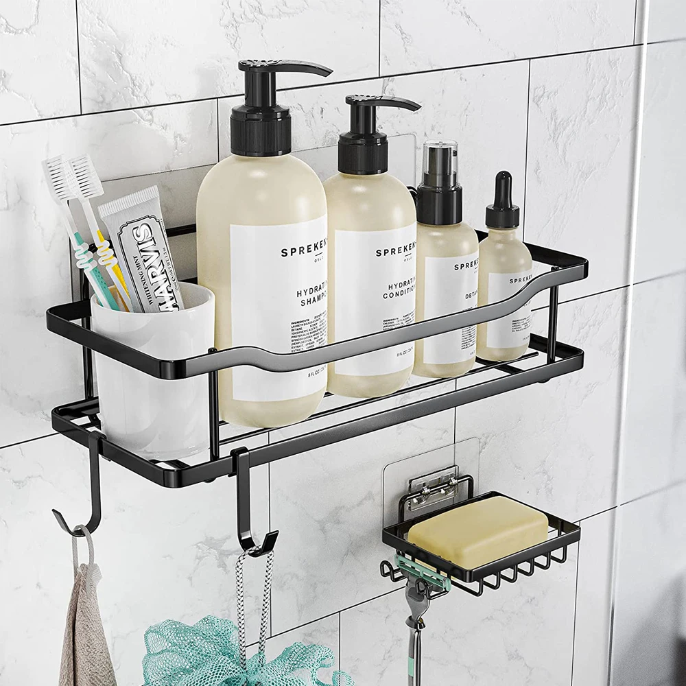 Viloyi Stainless Steel No Drilling Shower Shelf Basket Rustproof ...