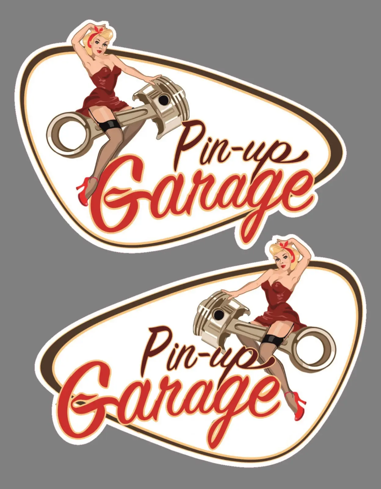 Car-Sticker-Customizable-Kit-Li-Re-Pin-Up-Garage-Old-School-Sticker ...