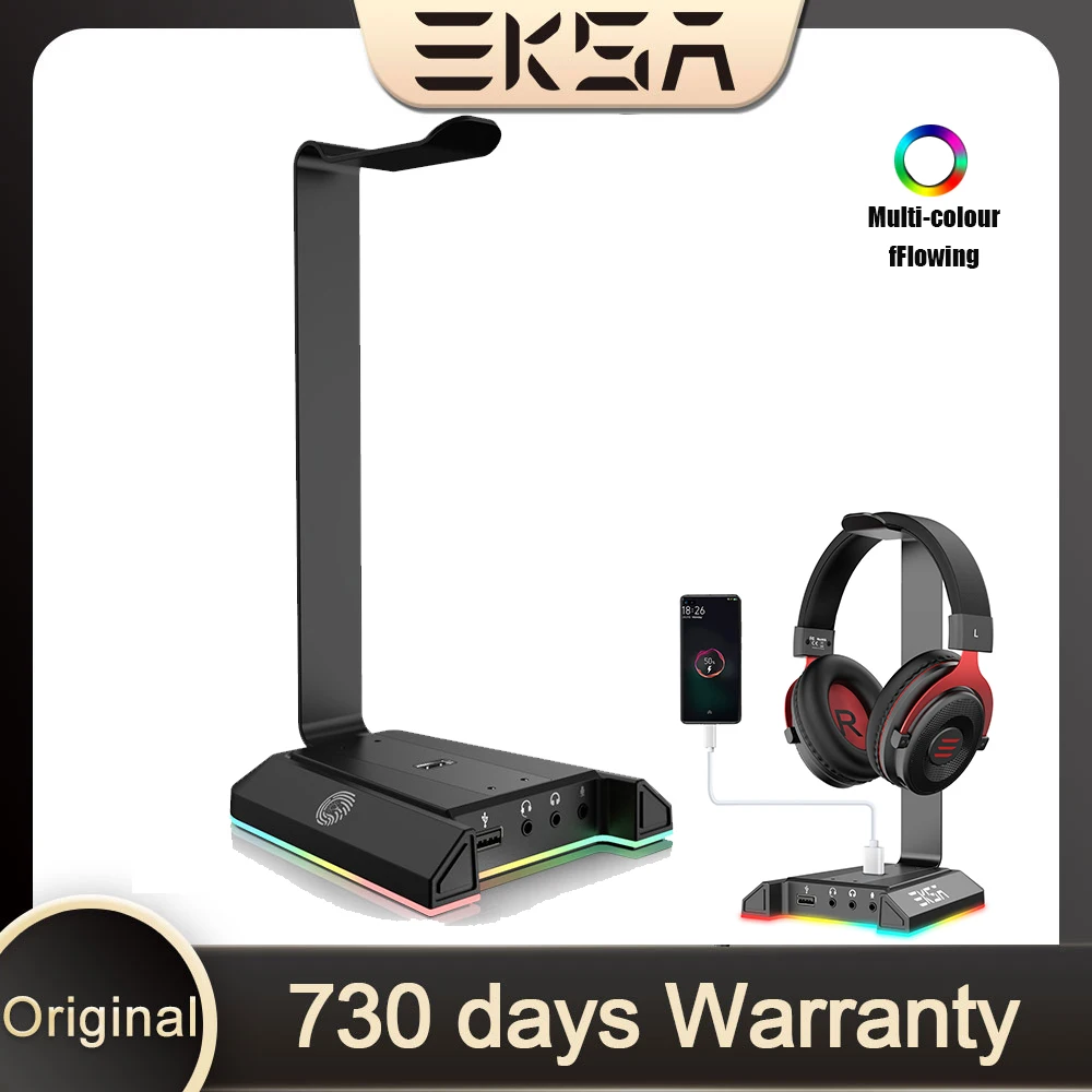 EKSA-RGB-Lights-Headphone-Stand-LED-Light-Computer-Desktop-Display ...
