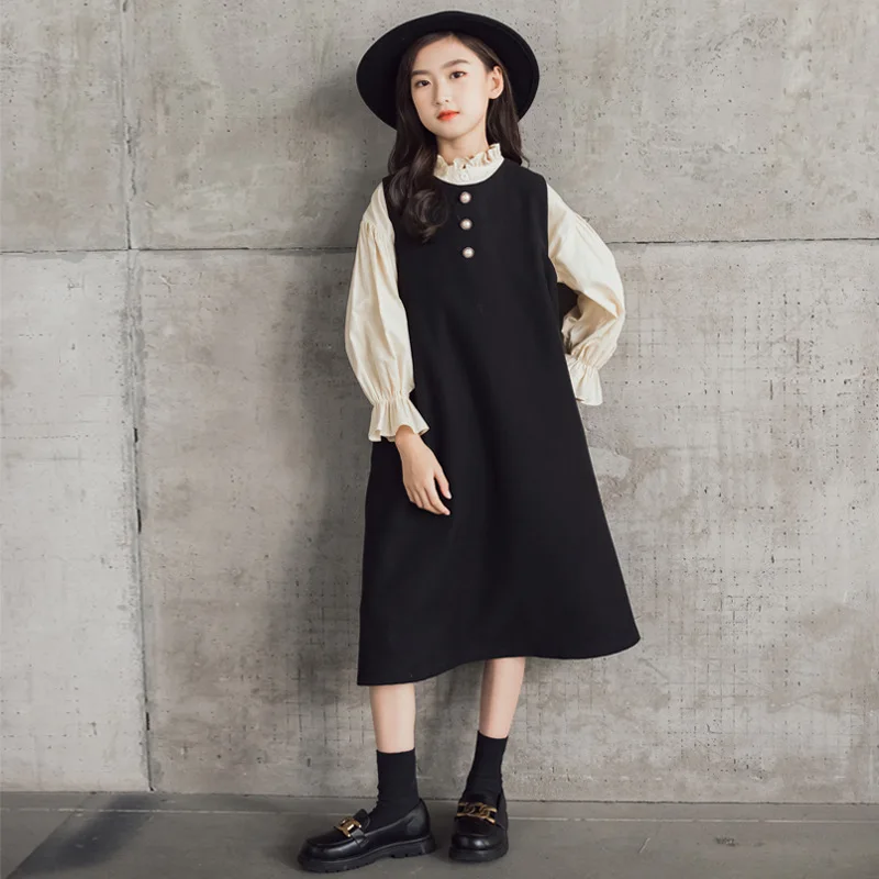 Girls-Clothes-Suit-2024-New-Dress-Autumn-Fashion-Children-Suit-Big ...
