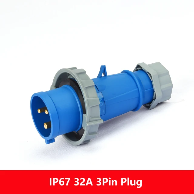 32A Cee Socket 3pin cee outlet Ip67 On Off Power Switch For Outdoor Car ...