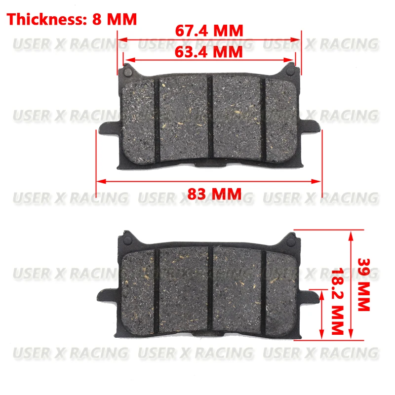 USERX-Motorcycle-disc-brake-pad-Brakes-Front-Rear-Disc-Brake-Pads-For ...