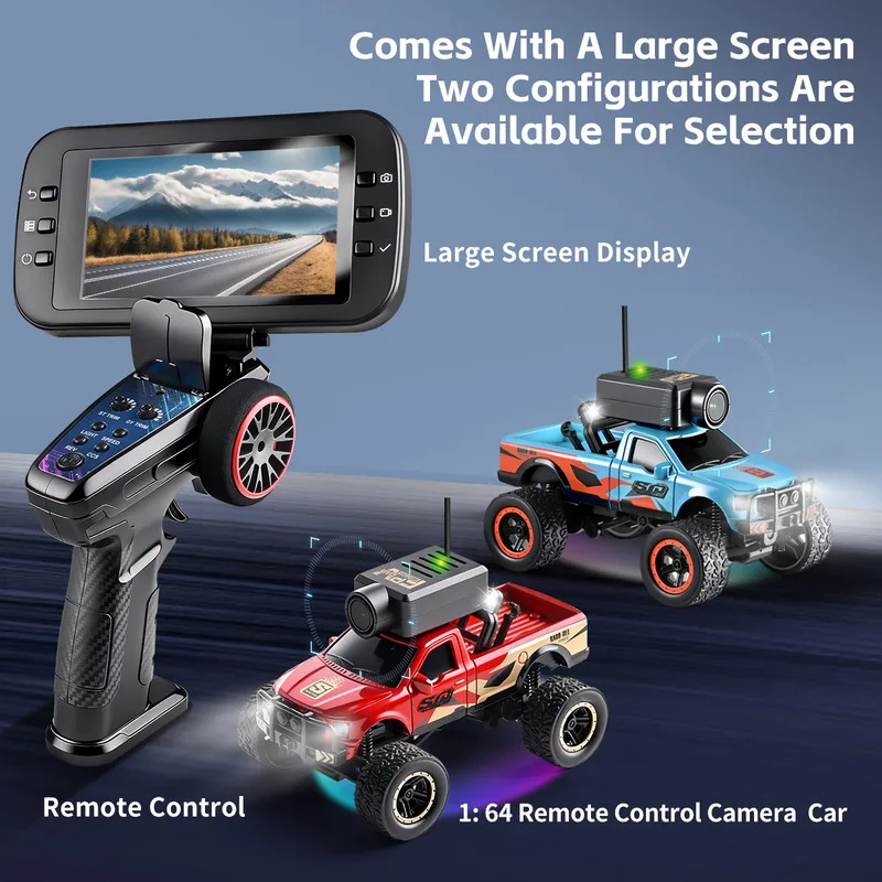 新型Wl Tech Wl6407 1/64スケールミニRCカー 全地形対応オフロードリモコンカー WiFiアプリカメラ搭載おもちゃモデル 子供 ...
