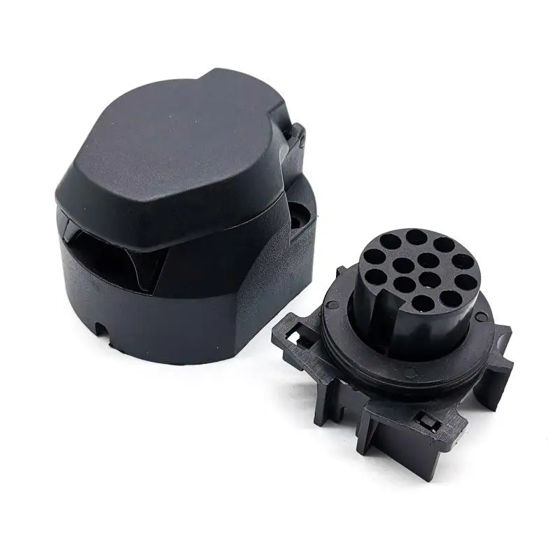 13Pin 12V Euro Round Trailer Caravans Socket Electrical Connector ...