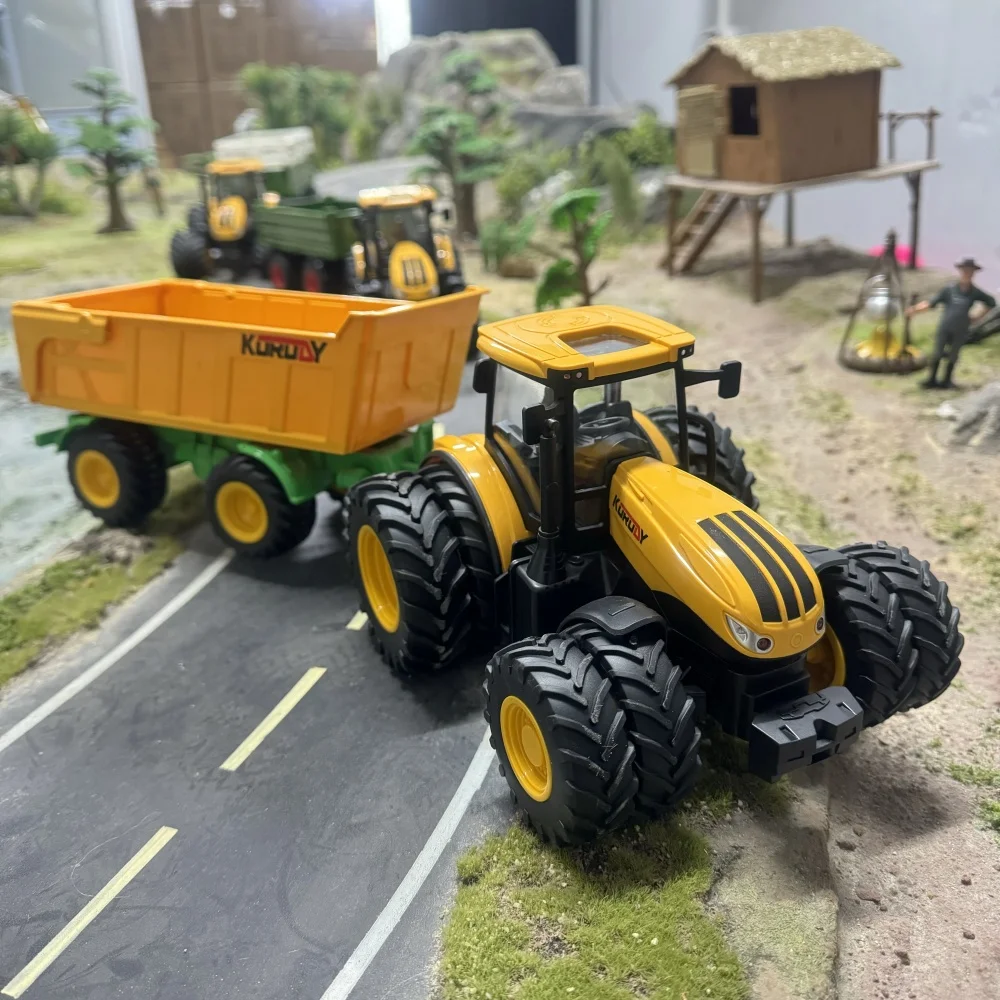 Trailer-trator-com-far-is-para-crian-as-Sound-Farm-Toy-Set-caminh-o-de ...