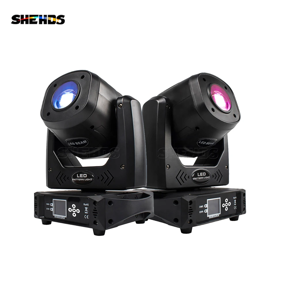 SHEHDS-2PCS-100W-LED-Moving-Head-6-Facet-Prism-DJ-Projector-DMX-512 ...