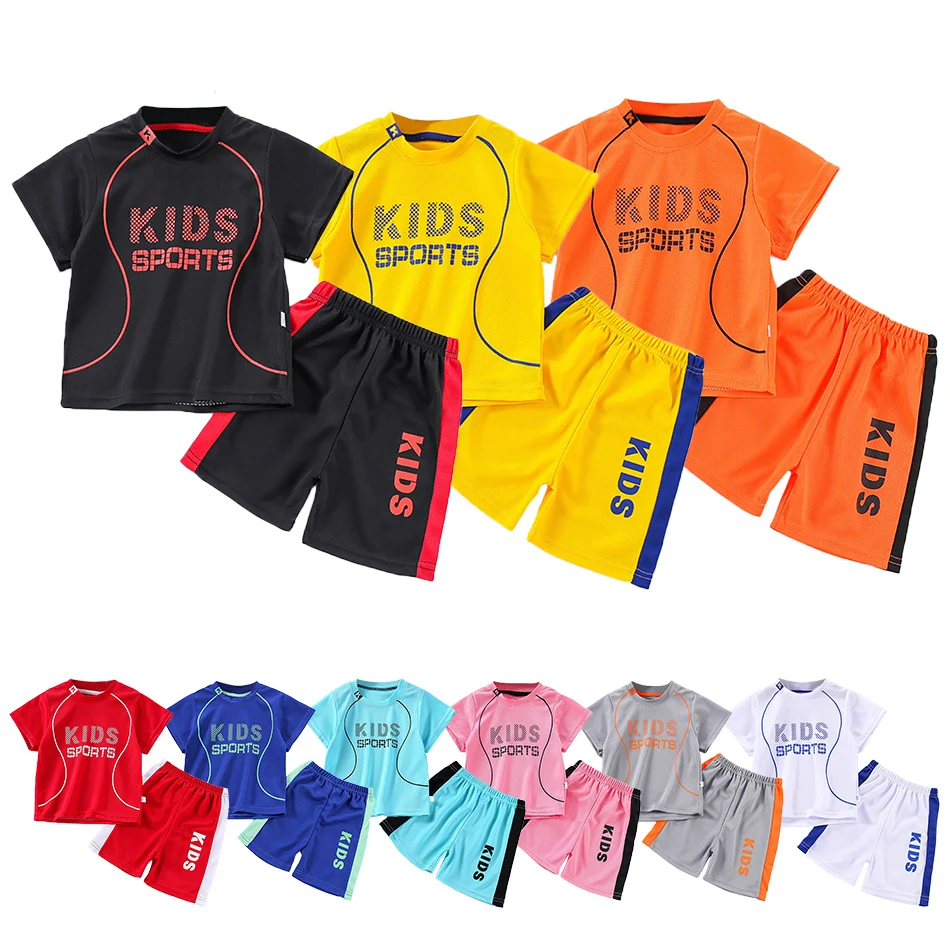 Children-Clothing-Set-Kids-Short-Sleeved-Summer-Outfit-Quick-Drying ...
