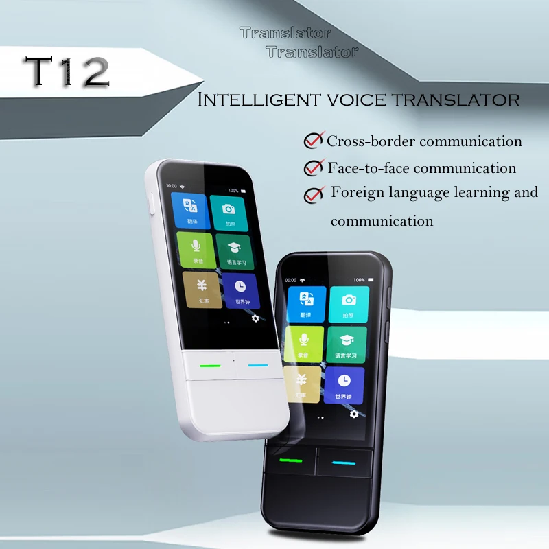 New-T12-138-Languages-Voice-Translator-Multi-languageInstant-Translator ...