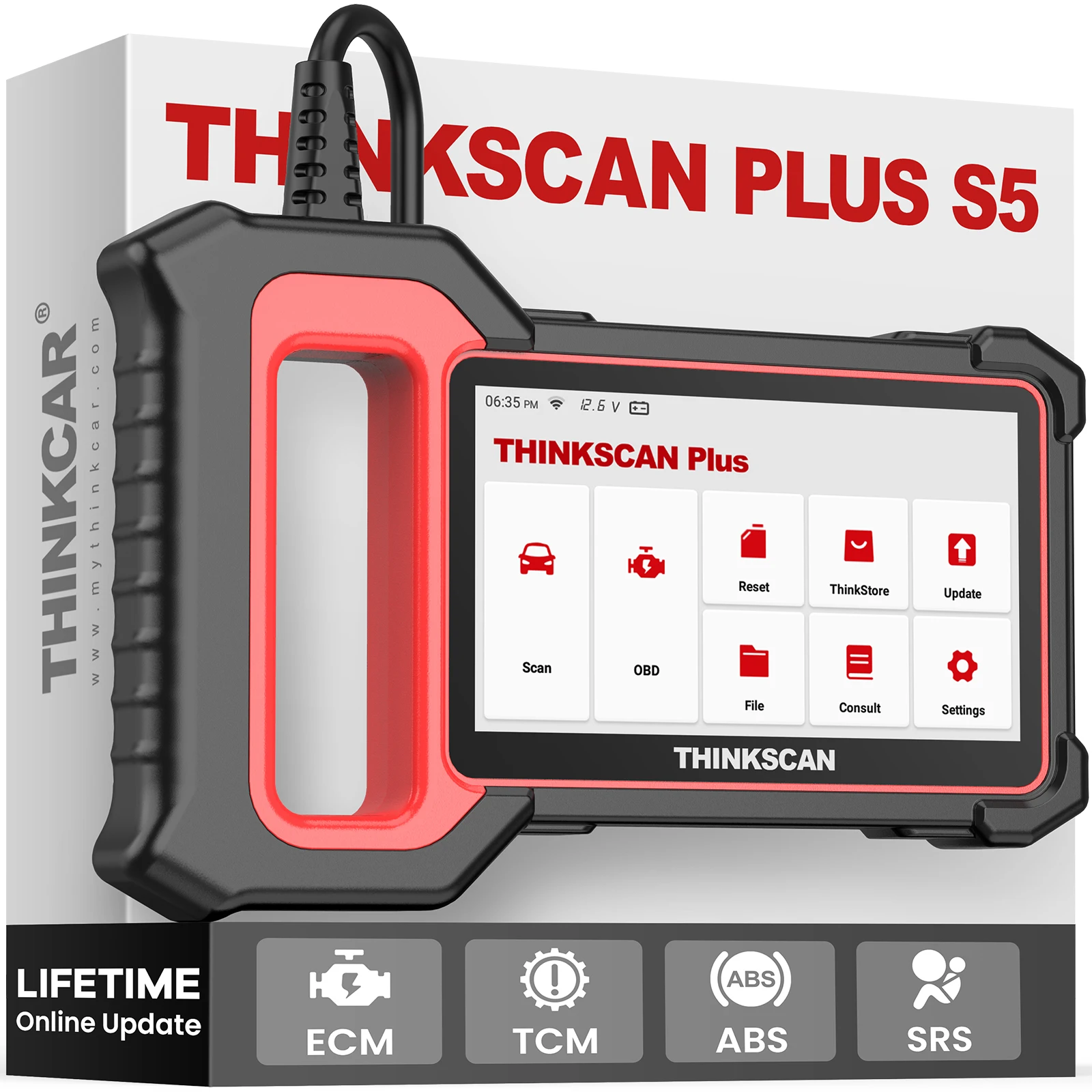 THINKCAR-Thinkscan-Plus-S5-Automotive-OBD2-Scanner-Car-Diagnostics-Tool ...
