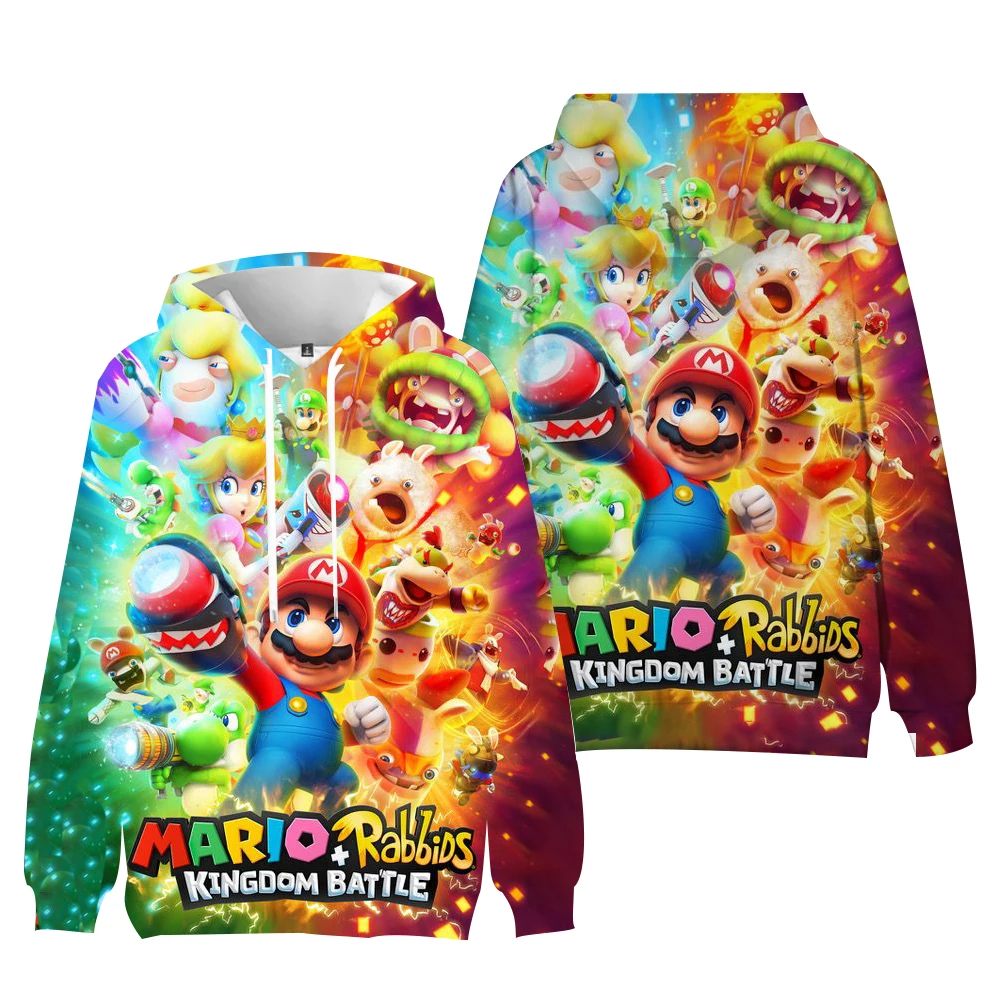 Super Mario Bros. Super Mario Mario Sudadera con capucha informal Ropa ...