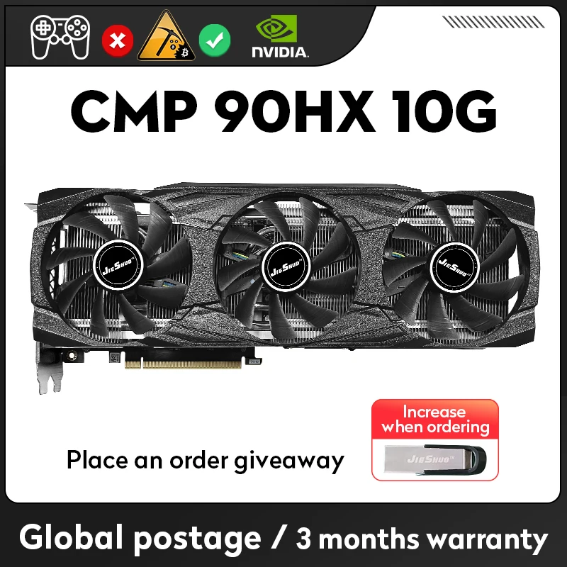JIESHUO-CMP-90HX-10GB-High-end-Mining-Graphics-Card-90hx-gpu-for-rvn ...