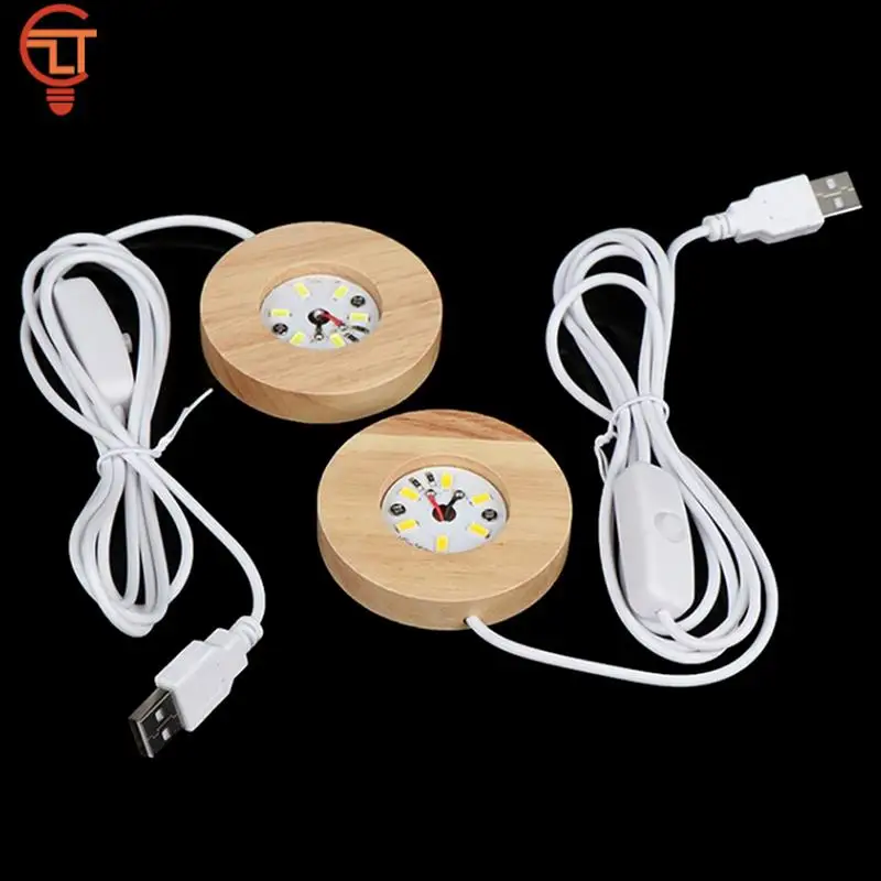 1pc-Wood-Light-Base-6cm-Rechargeable-Remote-Control-Wooden-LED-Light ...