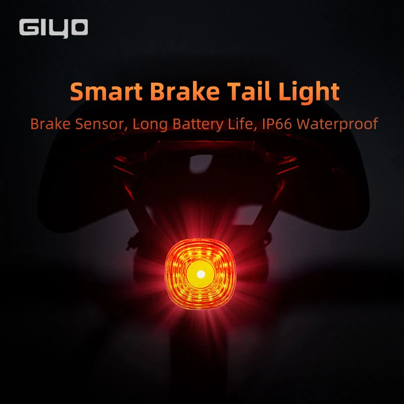 GIYO-Bike-Tail-Light-Intelligent-Induction-Brake-Waterproof-Real-Light ...