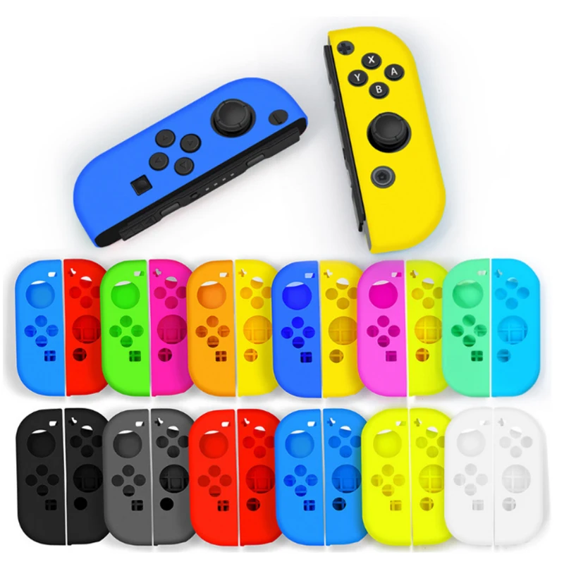 Silicone-Soft-Case-Hand-Grip-Shell-Protective-Cover-For-Nintendo-Switch ...