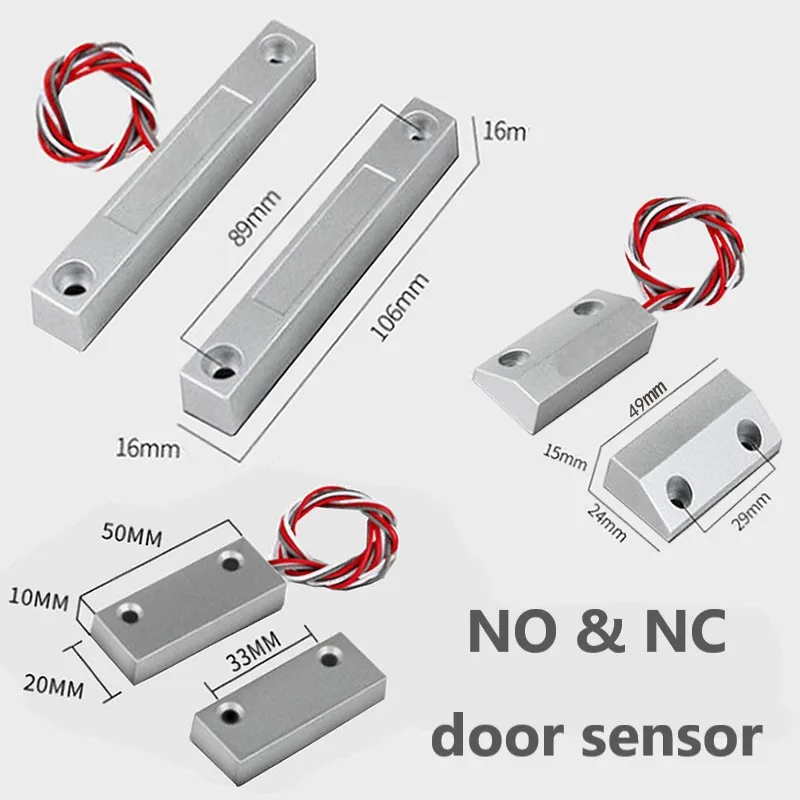 NC-NO-Door-Sensor-Wired-Cable-Window-Door-Monitor-Alarm-Contact-Zinc ...
