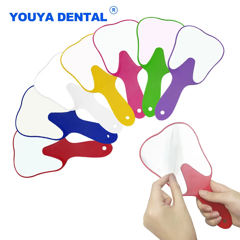 Handle-Dental-Mirror-Tooth-Shaped-Unbreakable-Mouth-Teeth-Cute-Mirror ...