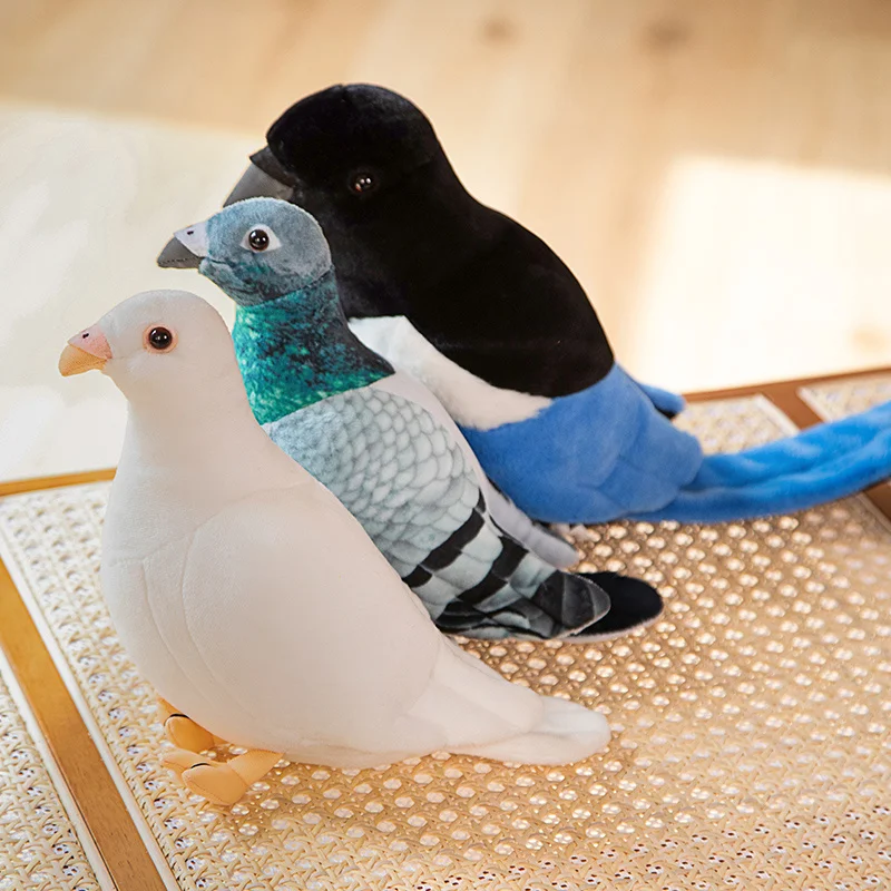 Bonito-pequeno-realista-pombo-recheado-animais-macio-pomba-pel-cia ...